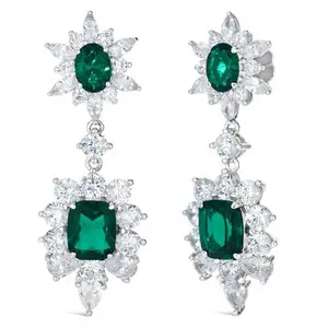 ANNA ZUCKERMAN Berkshire Drop Earrings - Emerald