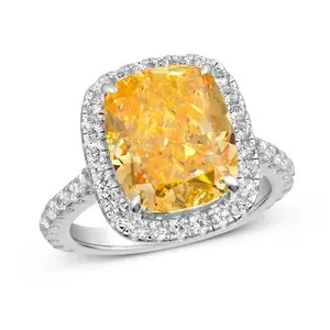 ANNA ZUCKERMAN Anna Zuckerman Canary Yellow Crystalline Ring Canary Yellow Crystalline