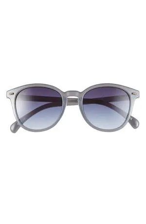 Le Specs Bandwagon 51mm Square Sunglasses - Slate/blue Gradient