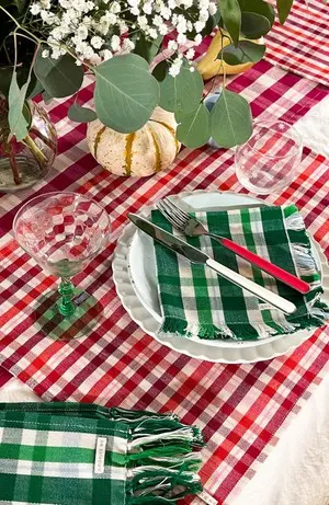 ARCHIVE NEW YORK Noel Plaid Cotton Placemats