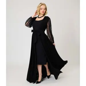 Unique Vintage Billow Long Sleeved Hollywood Duster