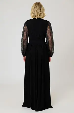 Unique Vintage Billow Long Sleeved Hollywood Duster