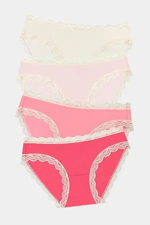 STRIPE & STARE Original Knicker Four Pack - Coconut Ice