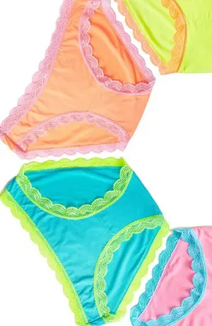 STRIPE & STARE Original Knicker Four Pack - Neon Candy