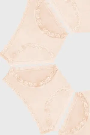 STRIPE & STARE Original Knicker Four Pack - Sand