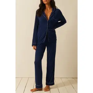 STRIPE & STARE Long Pyjama Set - Ocean