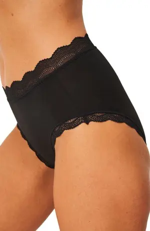 STRIPE & STARE High Rise Knicker Four Pack Black