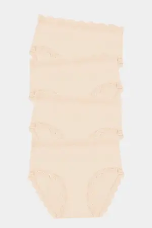 STRIPE & STARE High Rise Four Pack Sand