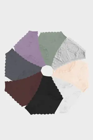 STRIPE & STARE Original Knicker Eight Pack Neutral Basics