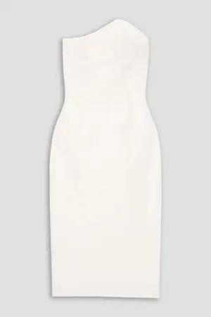 Roland Mouret Senga Strapless Cloqué Dress