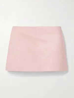 Khaite Jett Suede Mini Skirt