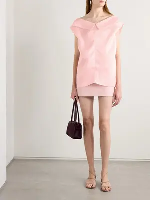 Khaite Jett Suede Mini Skirt