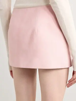 Khaite Jett Suede Mini Skirt