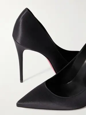 CHRISTIAN LOUBOUTIN Classic Kate 100 Satin-crepe Pumps