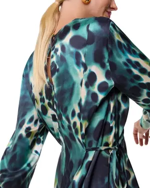 Whistles Misty Leopard Print V-neck Blouse