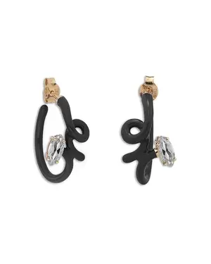 Bea Bongiasca You're So Vine Hoop Earrings - Black