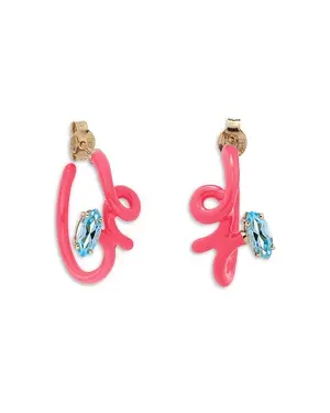 Bea Bongiasca You're So Vine Hoop Earrings - Azalea