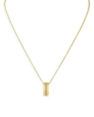 KENNETH JAY LANE Pave Ring Pendant Necklace - Gold