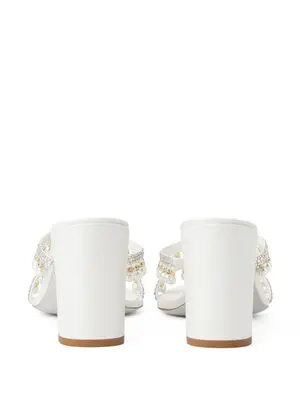 Rene Caovilla 90mm Chandelier Mules - Silver