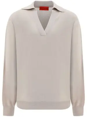 WILD CASHMERE Spread-collar Sweater