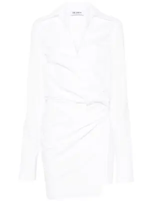 Attico Cotton Shirt Dress - White