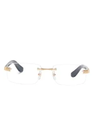 CARTIER Rectangle-frame Glasses - Black