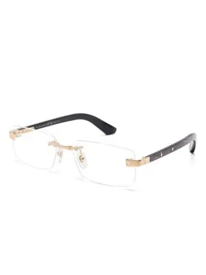 Cartier Rectangle-frame Glasses - Black