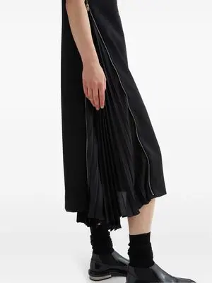 JIL SANDER Draped-detail Midi Dress
