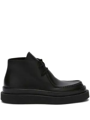 JIL SANDER Low Leather Boots