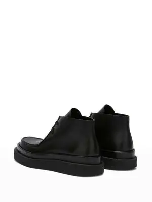 JIL SANDER Low Leather Boots