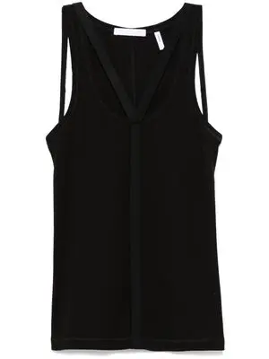 Helmut Lang Strap Racer Tank Top - Black