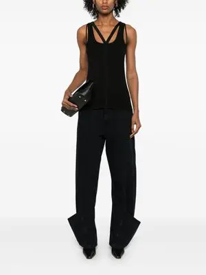 Helmut Lang Strap Racer Tank Top - Black