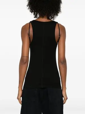 Helmut Lang Strap Racer Tank Top - Black