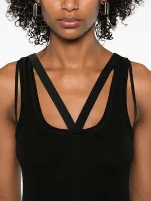 Helmut Lang Strap Racer Tank Top - Black