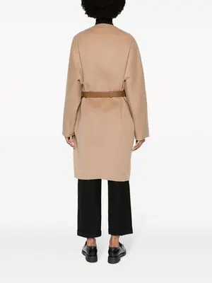 Prada Single-breasted Belted Coat