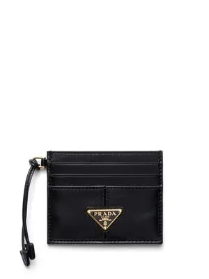 Prada Leather Card Holder - Black