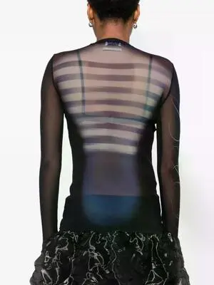 JEAN PAUL GAULTIER Le Male Print Mesh Top