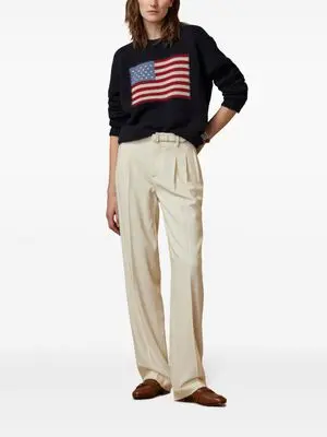 Ralph Lauren Flag Cashmere Sweater - Blue