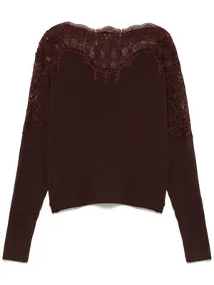 Ermanno Scervino Lace-embellished Sweater