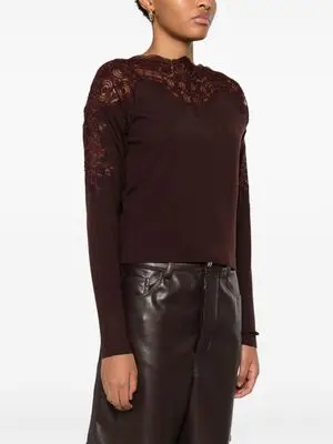 Ermanno Scervino Lace-embellished Sweater