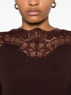 Ermanno Scervino Lace-embellished Sweater