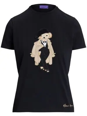 Ralph Lauren Cotton Polo Bear T-shirt - Black
