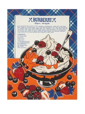 Burberry Recipe-print Tea Towels