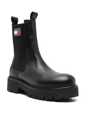 Tommy Hilfiger 45mm Rubberised-logo Chelsea Boots