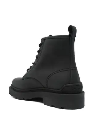 Tommy Hilfiger Leather Lace-up Boots - Black