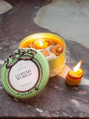 GOHAR WORLD Biscuit Tin Candles