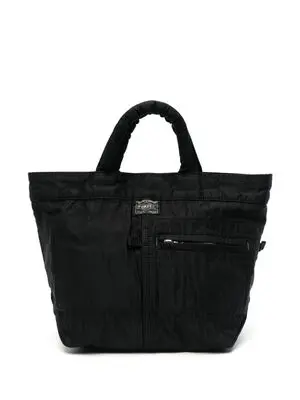 PORTER-YOSHIDA & CO Press-stud Tote Bag - Black