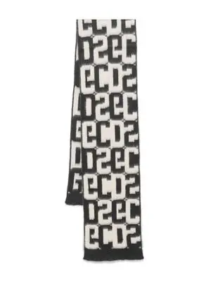 Gcds Monogram Scarf - Grey