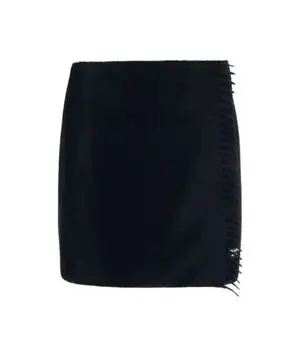 Prada Scarf-style Cashmere Miniskirt