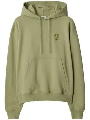 Burberry Cotton Graphic Hoodie - Green